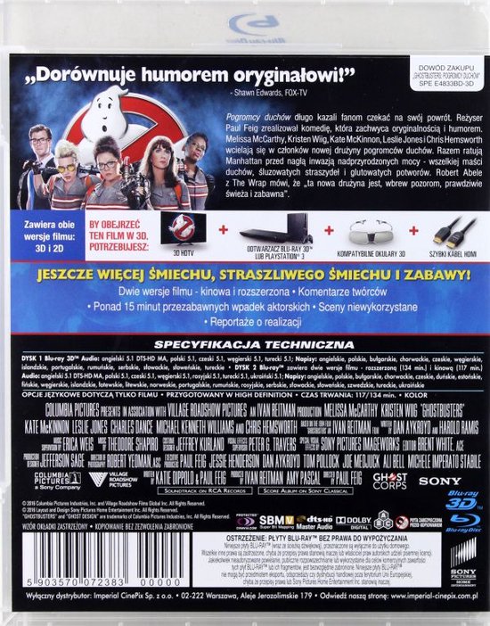 Ghostbusters: Answer the Call [Blu-Ray 3D]+[Blu-Ray], Shawn Devlyn | Dvd's | bol