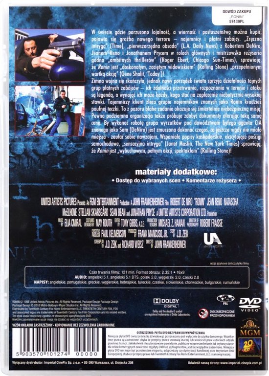 Ronin [DVD] (Dvd), Jean Reno | Dvd's | bol