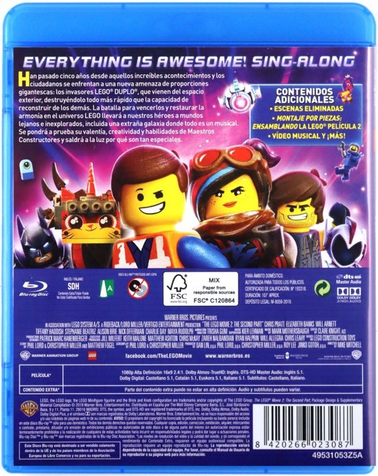 De Lego Film 2 [Blu-Ray] (Blu-ray), Chris Pratt | Dvd's | bol