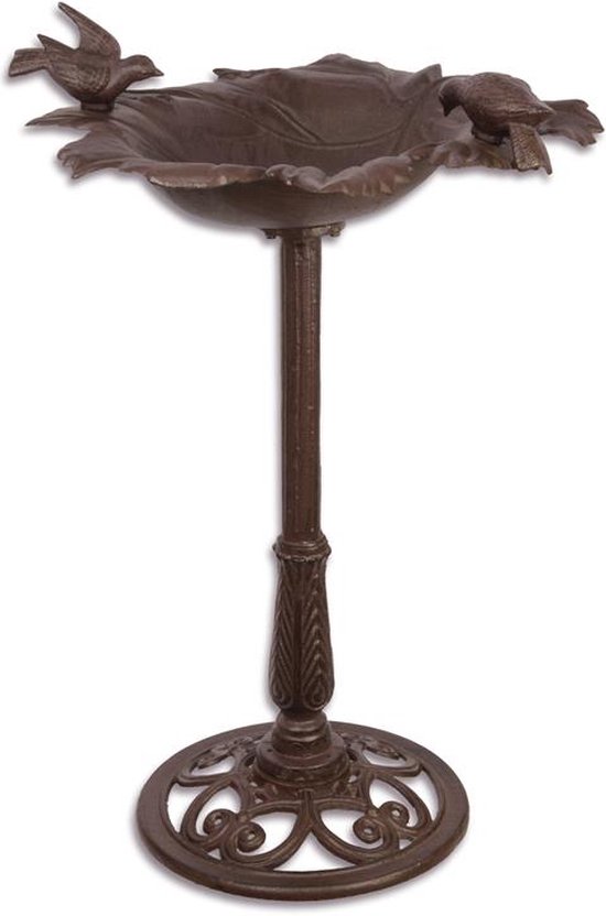 Vogelbad - ijzeren vogelbad - tuin - 82,3 cm hoog | bol