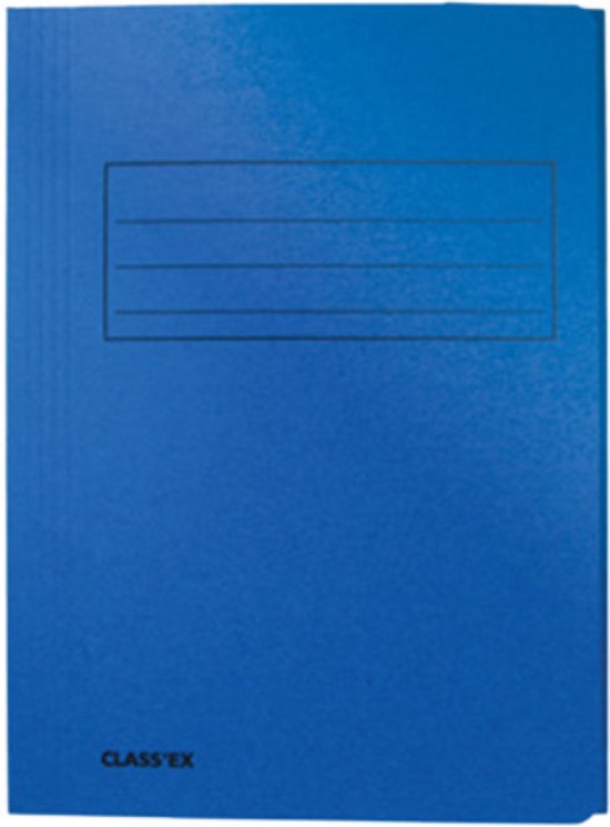 5x dossiermappen 24 x 35 cm blauw | bol