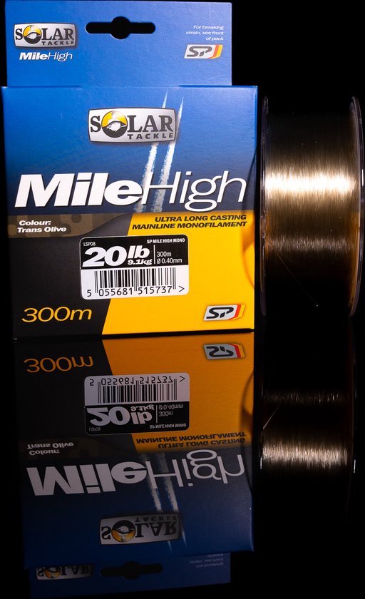Solar SP C-Tech Mile High Mono 20Lb, 300M Spool (0.40Mm Diameter ...