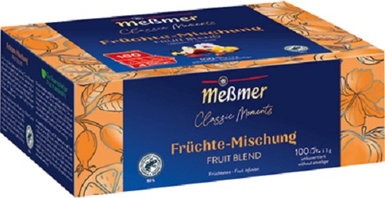 MEßMER Gastrofruit Tea 100 sachets de thé - boîte pliante de 300 g | bol.
