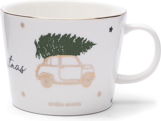 Riviera Maison Mok, Kerstmok, Koffiemok, Met oor - RM Driving Home For ...