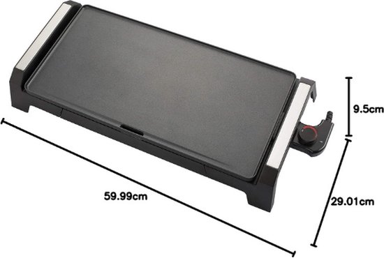 Grillplaat XL 6 Personen - Elektrische Grillplaat - Bakplaat - Gourmet ...