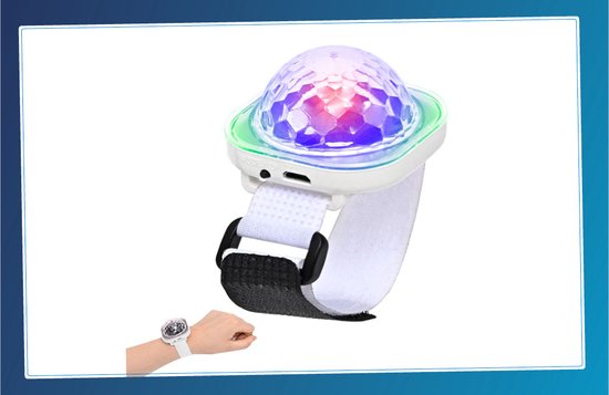 Disco-Watch // Disco Horloge // Mini Discobol - Kleur: Wit - Dé gadget ...