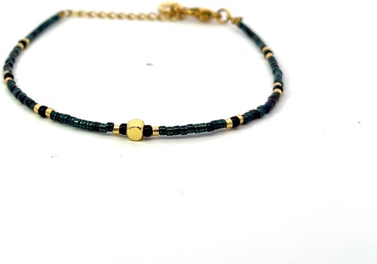 CO88 Collection 8CB-91156 Kralenarmband met Miyuki Kralen - Petrol - 16 ...