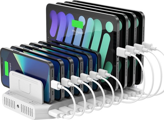 Unitek Oplaadstation - 10 USB ports - Multi device lader | bol