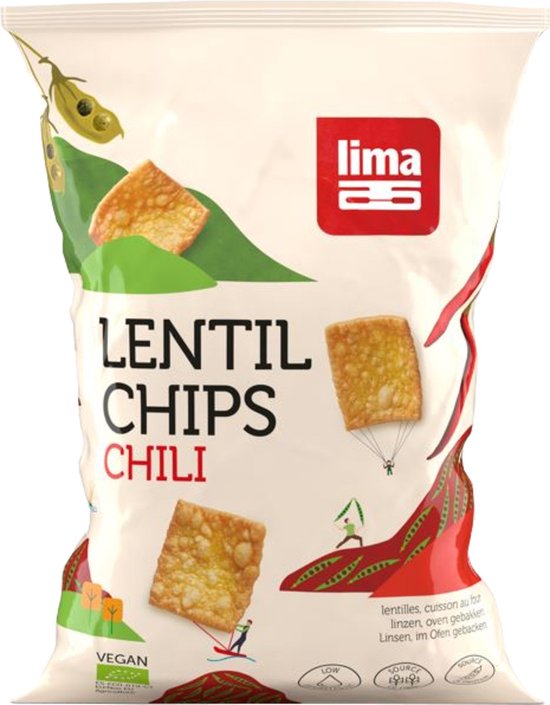 Lima Lentil linzen chips chilli bio (90g) | bol