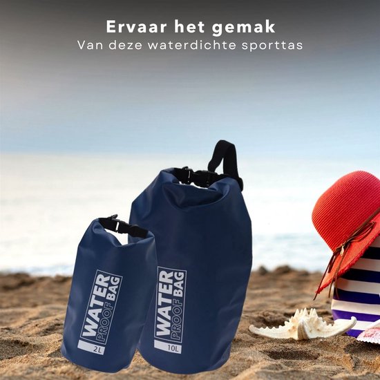 Cheqo® Waterdichte Tas - Droogtas - Outdoor Tas - Waterproof Bag - Strandtas -... | bol