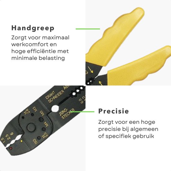 Cheqo® Kabelschoentang + Kabelschoenen Set - Kabelschoen - 0,75-6,0mm ...