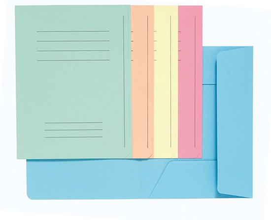 Exacompta SUPER 210 Pak van 50 dossiermappen met 3 kleppen. 24x32cm ...