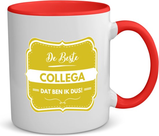 Akyol - de beste collega, dat ben ik dus koffiemok - theemok - rood - Collega - iemand... | bol