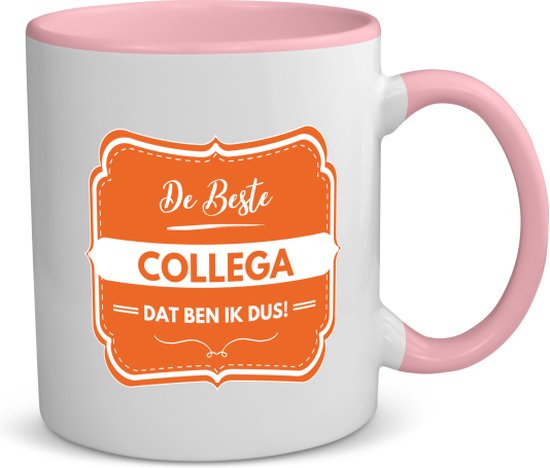 Akyol - de beste collega, dat ben ik dus koffiemok - theemok - roze ...