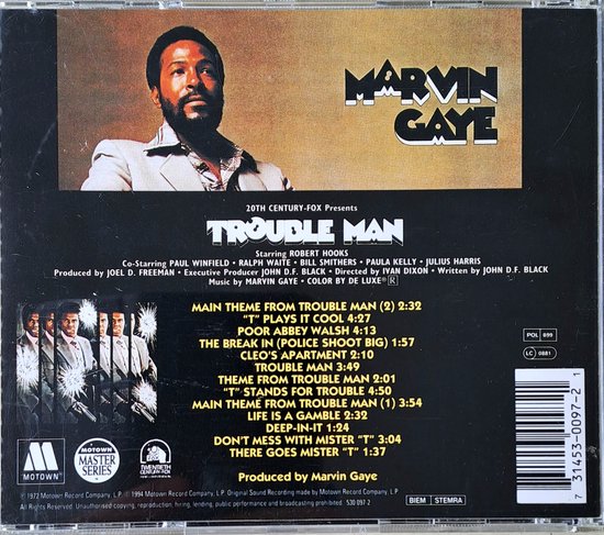 Trouble Man [Original Motion Picture Soundtrack], Marvin Gaye | CD ...