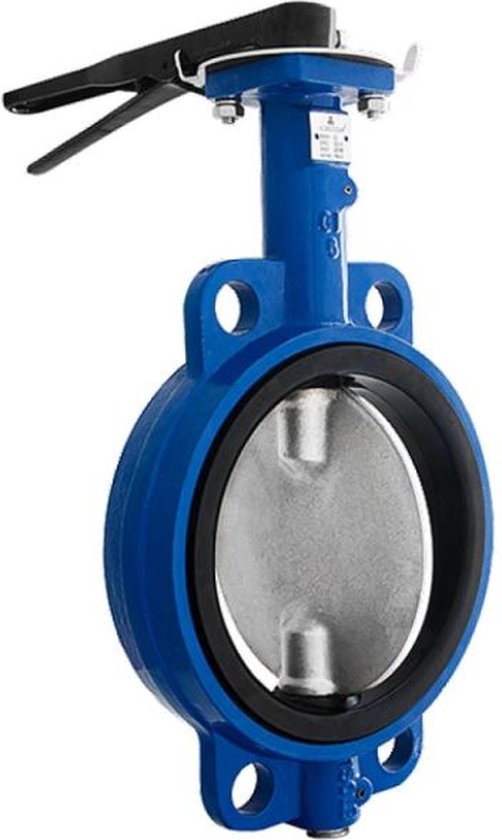 Vlinderklep ggg.40 klep rvs.316 DN125 16 bar handgreep epdm dichting EN1092 PN10-16... | bol