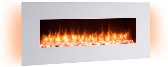 BALDERIA Yoash Elektrische Wandhaard - Wit | bol