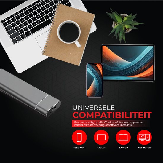 Mini externe harde schijf 2 TB - Mobiele draagbare externe opslag ...