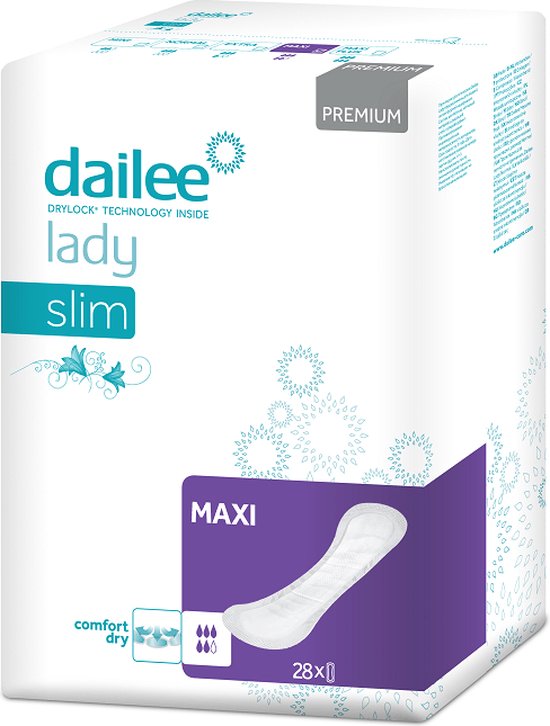 Dailee Lady Premium Slim Maxi - 28 stuks - incontinentieverband ...