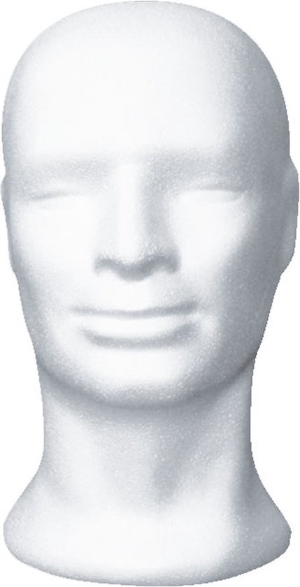Hoofd man piepschuim/frigolite | bol