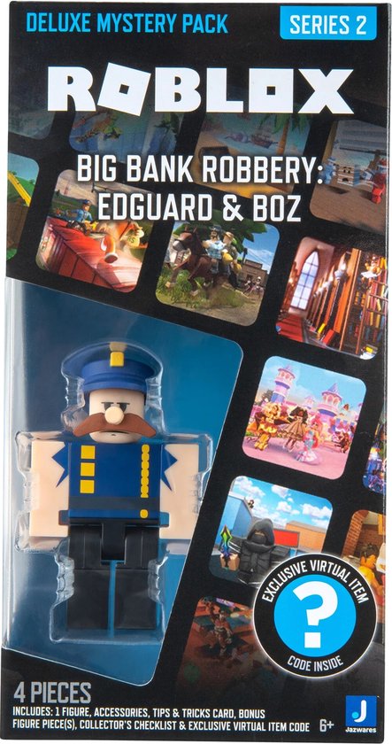 Roblox Deluxe Mystery Pack Big Bank Robbery Edguard en Boz - 8 cm ...