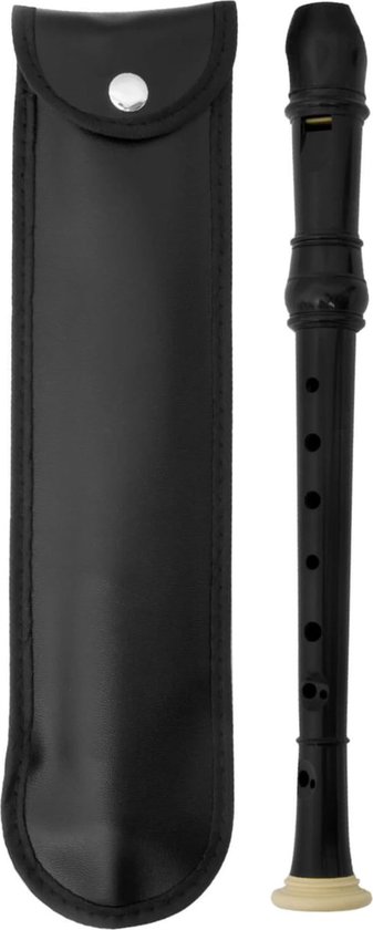 Luxe blokfluit - zwart - sopraanino | bol