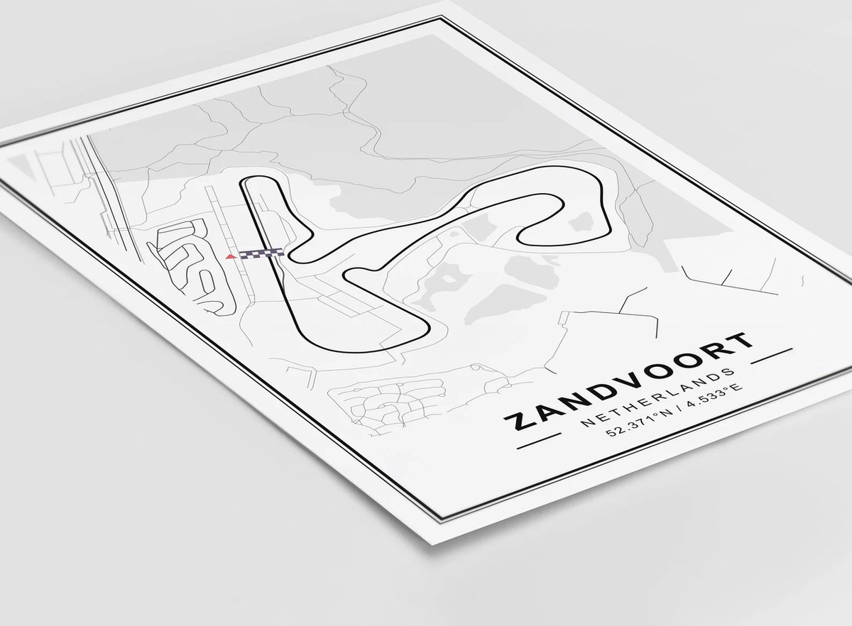 Zandvoort Formula 1 Poster A4, F1 Poster, F1 Track, F1 Racing, F1 ...