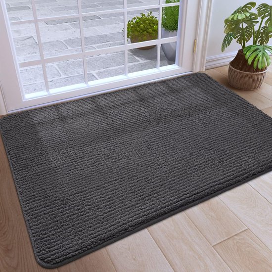 Schoonloopmat 80 x 120 cm, antislip voetmat, wasbare vuilvangmat ...