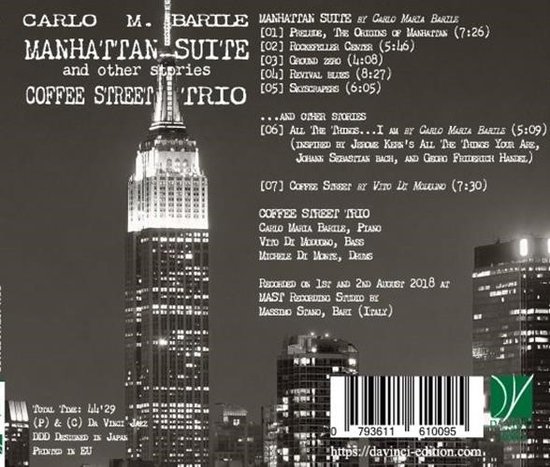 Carlo Maria Barile - Manhattan Suite (CD), Carlo Maria Barile | Muziek ...