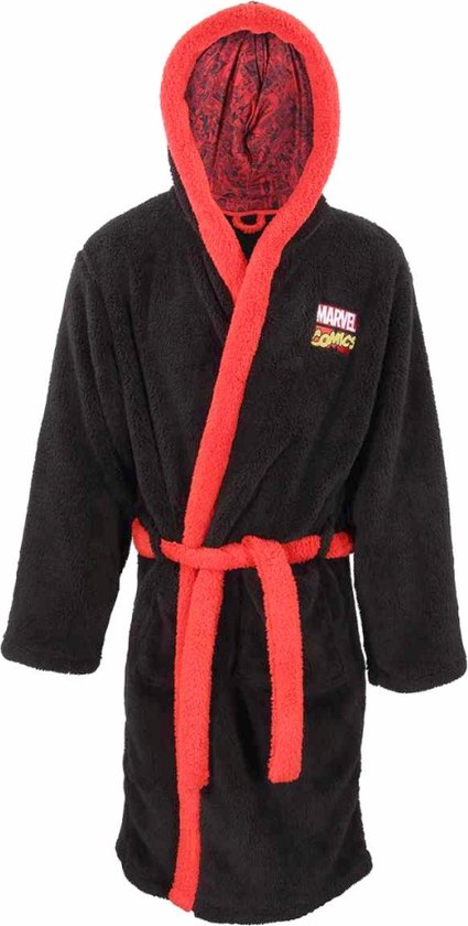Marvel - Classic Logo Bathrobe - L/XL - Zwart | bol.com