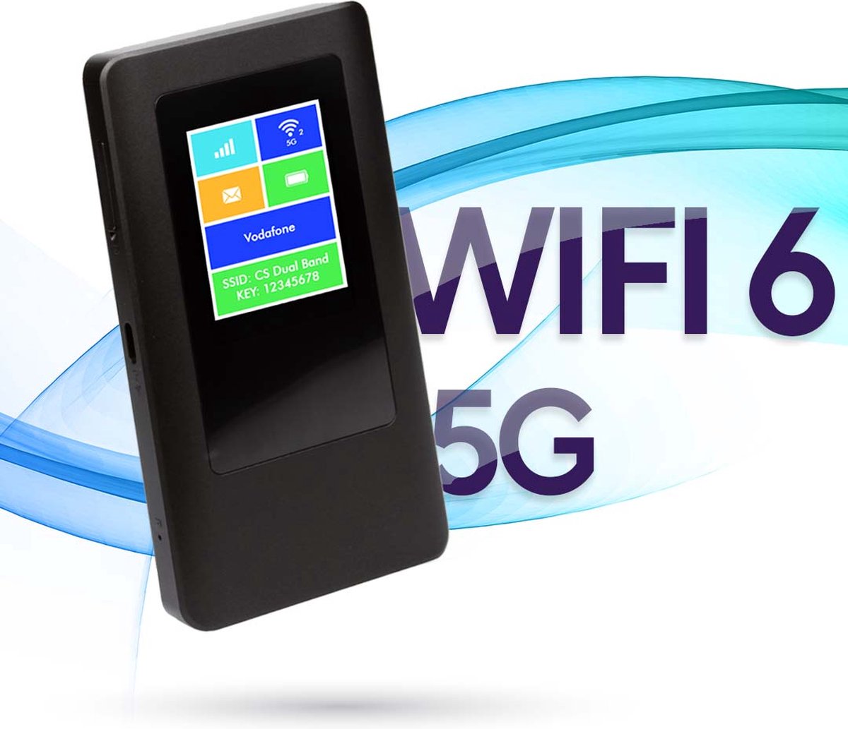 CS 5G Mifi Router - Dual Band - 5G Router - Wifi 6 - Razend Snel Internet - Mifi - 16... | bol.com