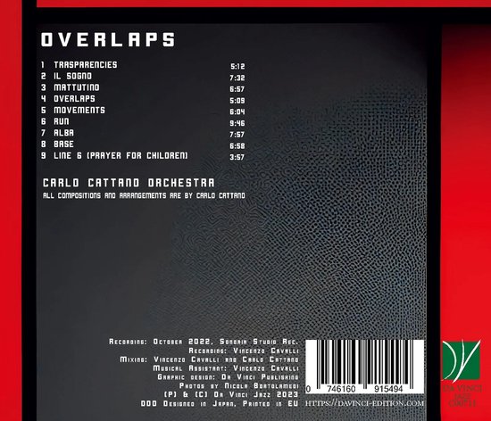 Carlo Cattano Orchestra - Overlaps (CD), Carlo Cattano Orchestra ...