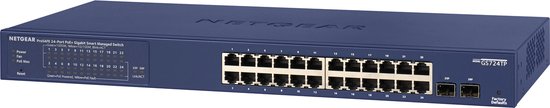 NETGEAR GS724TP - Netwerk Switch - Smart Managed - 1 Gbps - PoE Switch ...