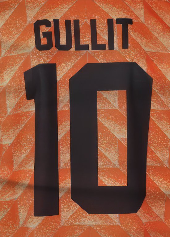 Numéro de maillot Ruud Gullit Poster | Numéro de dos de Ruud Gullit ...