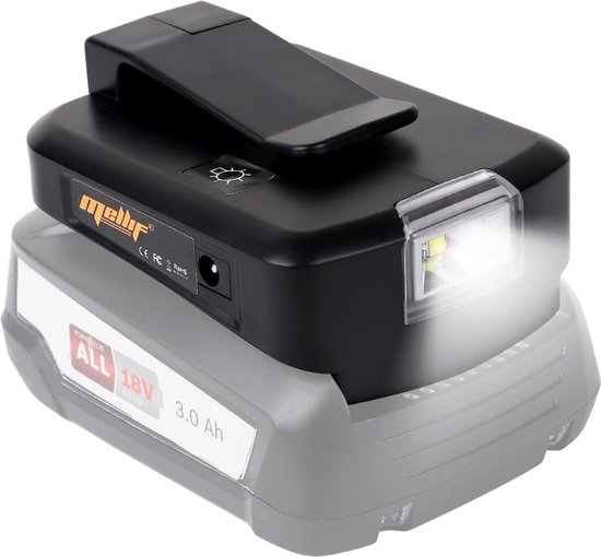 Mellif USB-C + USB-adapter - LED lamp - Voor Bosch (groen) POWER FOR ...