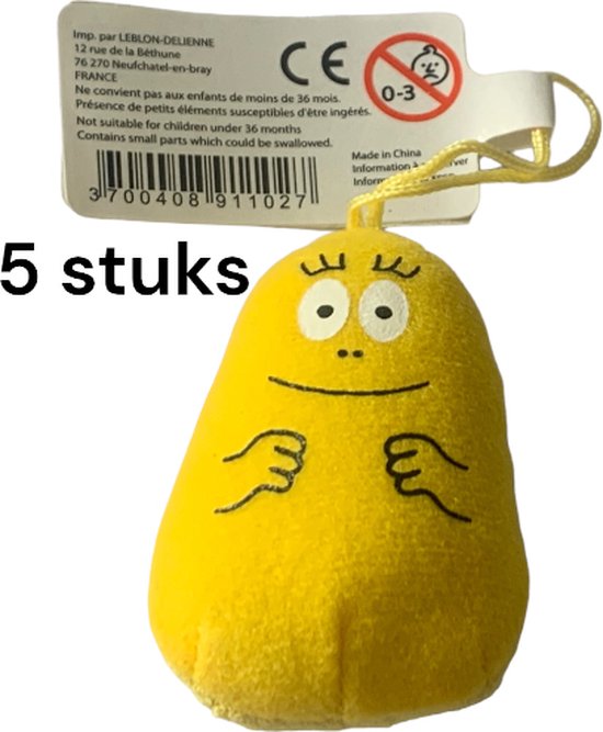 5 Mini Barbapapa knuffeltjes - Ook geschikt voor schoonmaken scherm ...