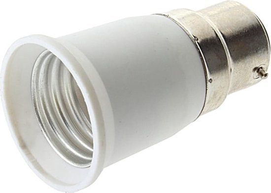 LED Line - Verloopfitting B22 naar E27 wit max. 60W | bol