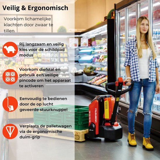Noblelift Elektrische Palletwagen - Pompwagen - 1500KG - Lithium-Ion ...
