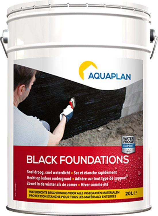 Aquaplan Black Foundations - ingegraven materialen waterdicht - zwart ...