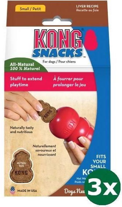 3xsmall 198 gr Kong snacks met leversmaak hondensnack | bol