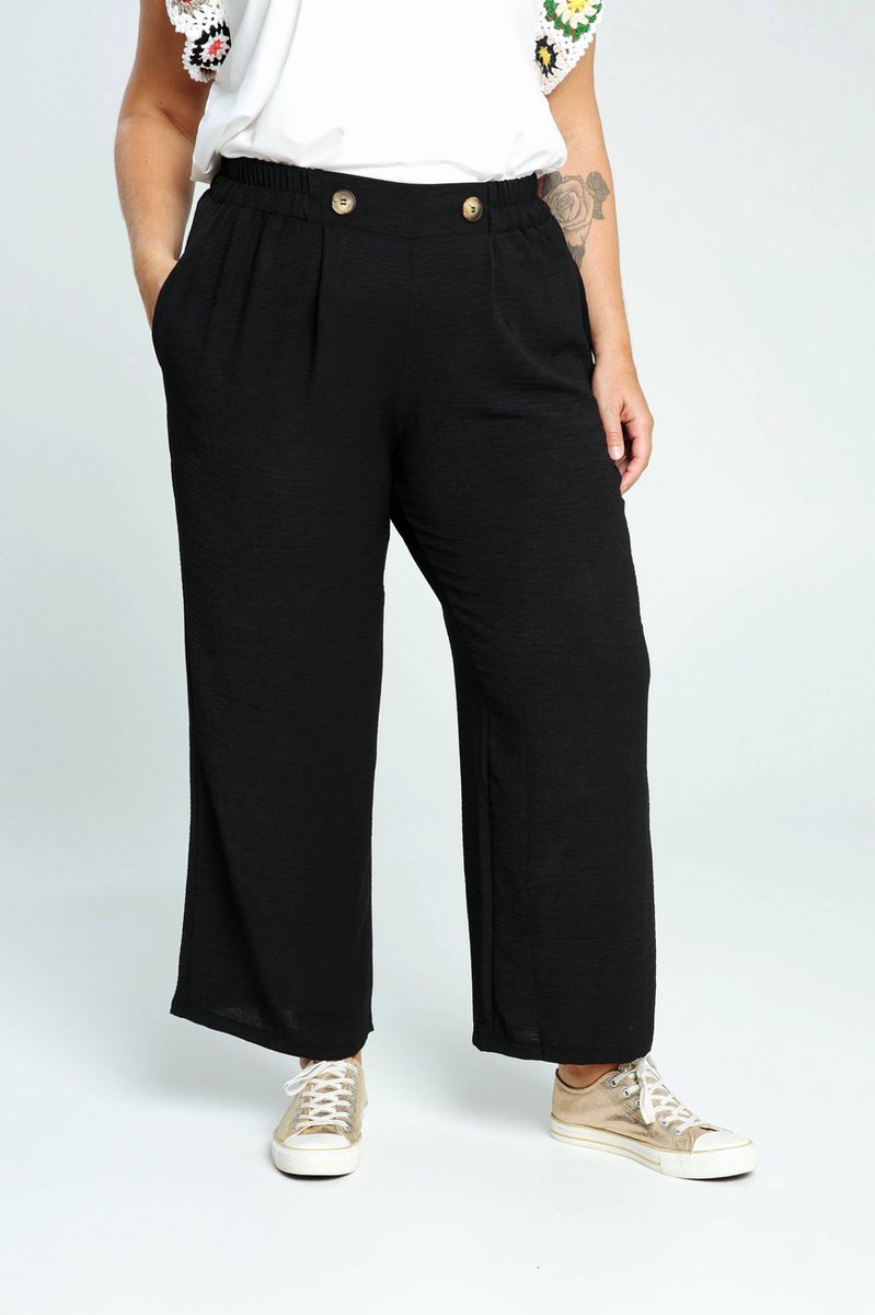 Paprika Effen soepele 7/8-broek met riem en 2 knopen | bol.com