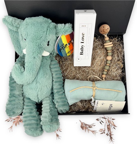 Luxe cadeau geboorte, kraamcadeau pakket, cadeau baby, cadeaubox ...