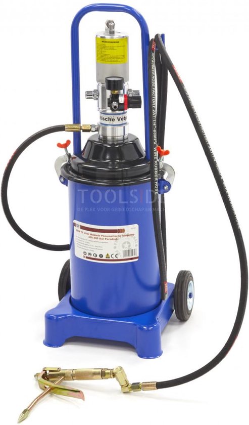 HBM 12 Liter Mobiele Pneumatische Vetpomp 300-400 Bar Persdruk | bol