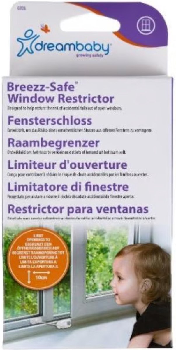 Breezz-Safe® raambegrenzer - kinderslot - raam slot - raambeveiliging ...