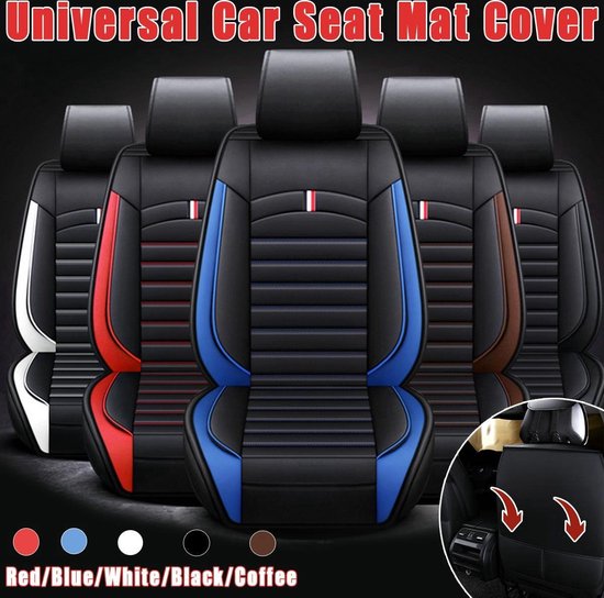 Eén stuk rode auto stoel hoes leer | bol