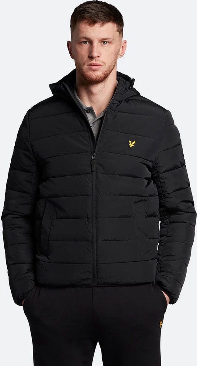 Lyle & Scott - Jas Puffer Zwart - Mannen - Maat M | bol