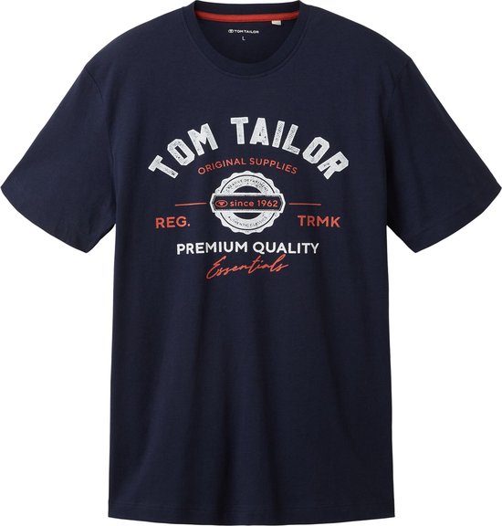 TOM TAILOR logo tee Heren T-shirt - Maat XXL | bol.com