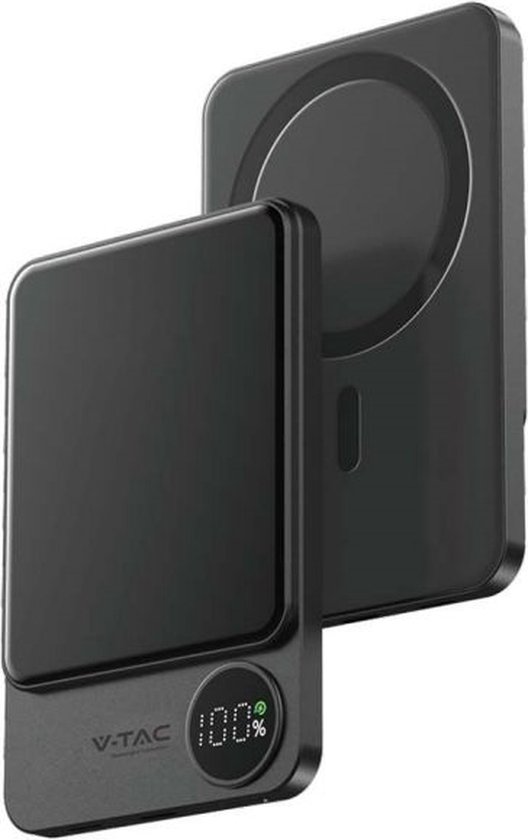 V-TAC VT-50005-SG Magnetische Power Bank - Draadloos - Space Grey ...