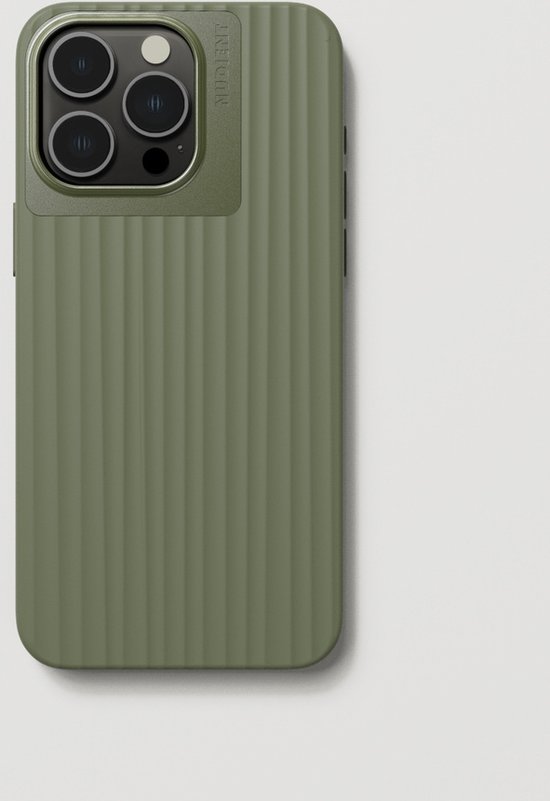 Nudient Bold Case Apple iPhone 15 Pro Max Olive - Groen | bol