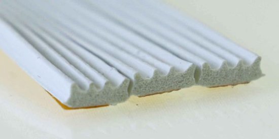 Zelfklevend Tochtband E-Profiel - Wit - 9mm x 4mm x 7,5m - Tochtstrip ...